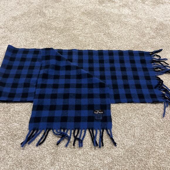 Neiman Marcus | Accessories | Vtg Neiman Marcus Scarf 0 Lambswool Blue ...